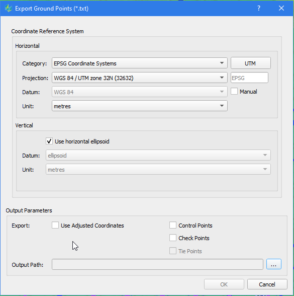 Exchanging triangulation results